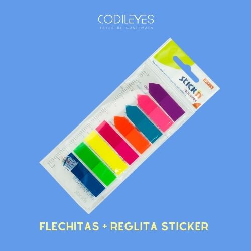 Flechitas + Reglita Sticker (24) | CodiLeyes